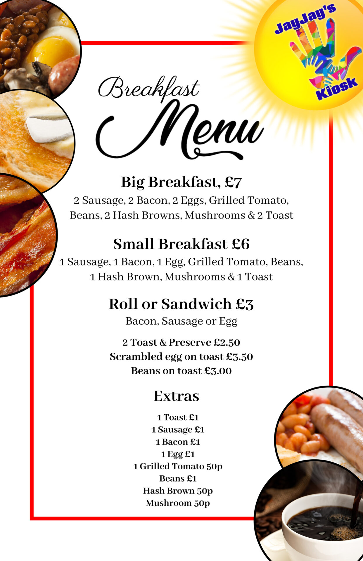 Breakfast Club Menu – United Services Club Harwich